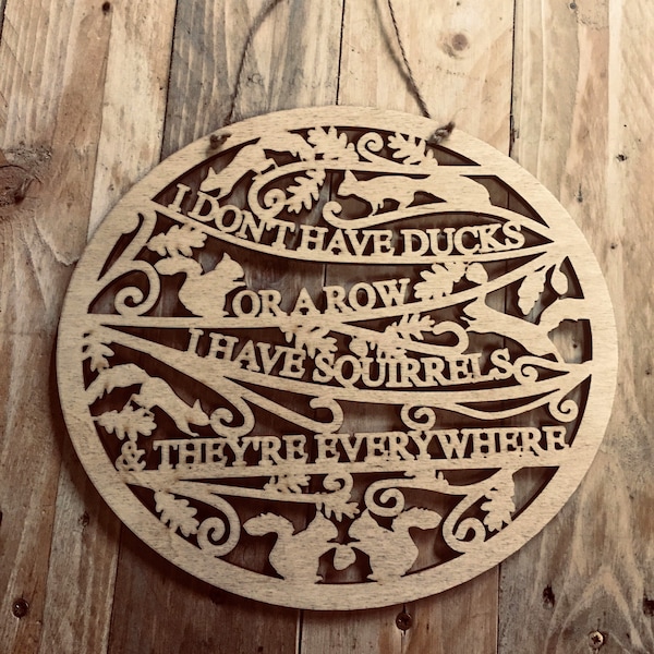 Wooden Squirrel - Etsy