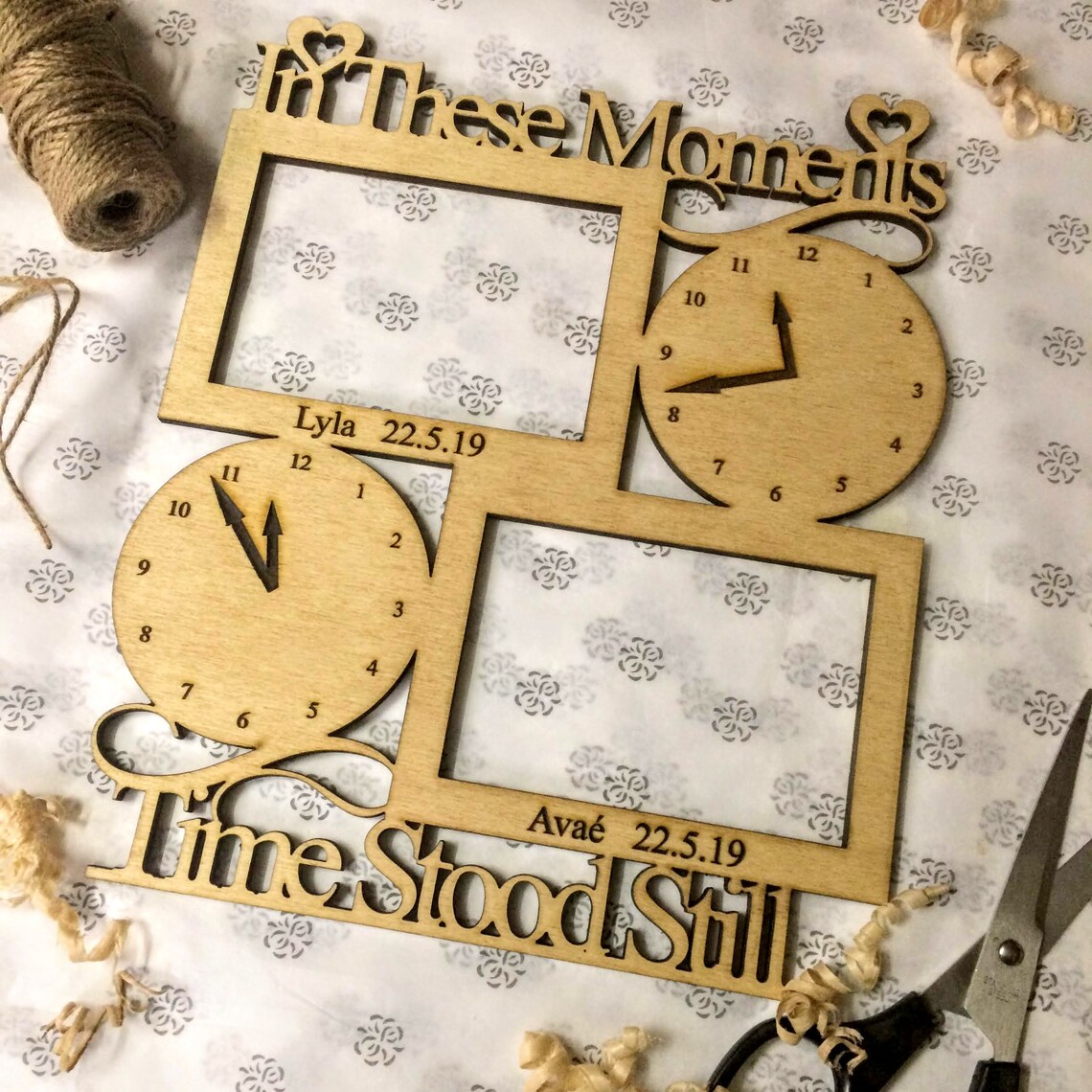 In These Moments Time Stood Still Wooden Engraved Photo Frame - Etsy UK