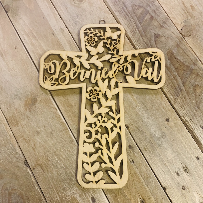 Personalised Wooden Wedding Cross: Custom Couples Keepsake - Etsy