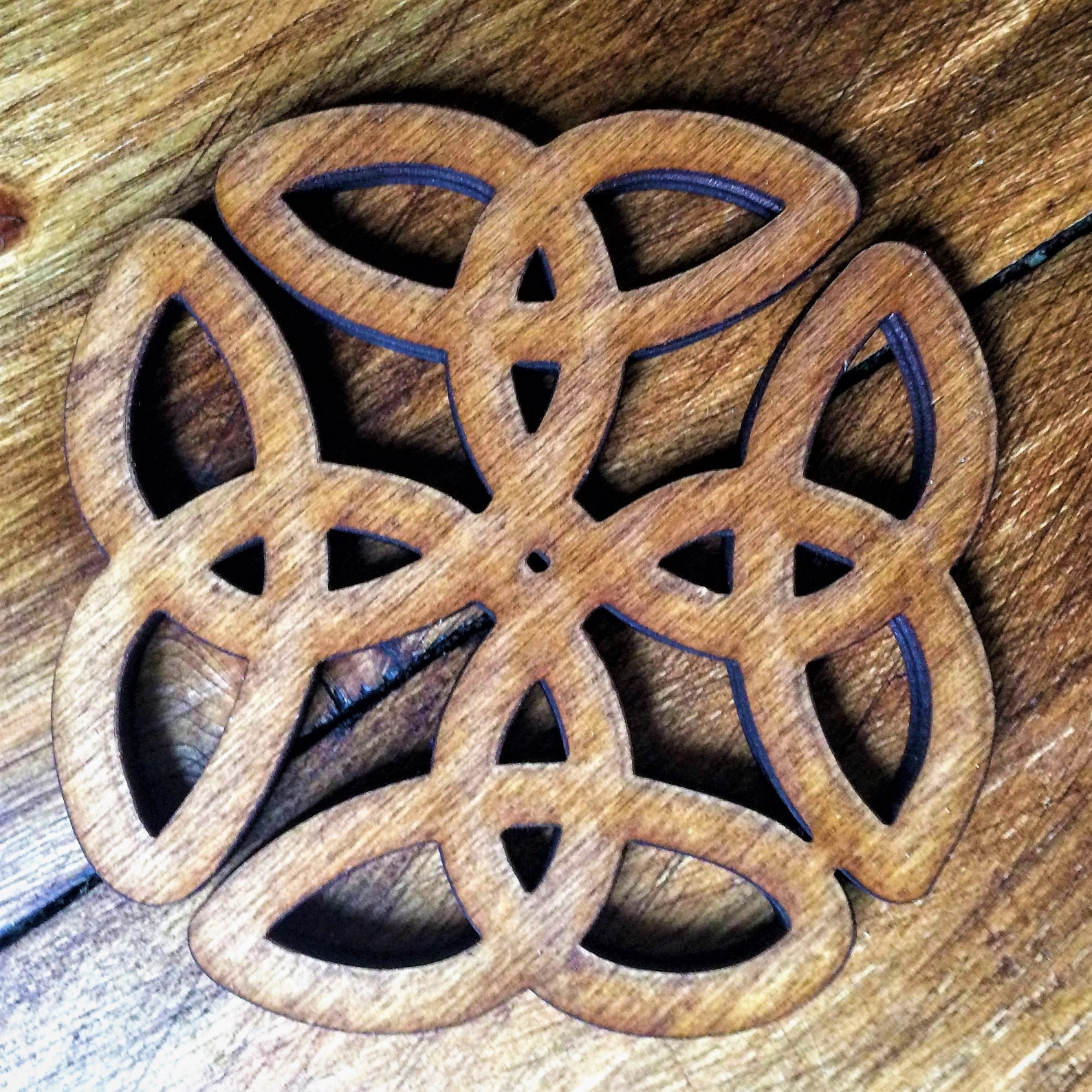 Set of 6 Wooden Celtic Knot Coasters Made in Cornwall - Etsy