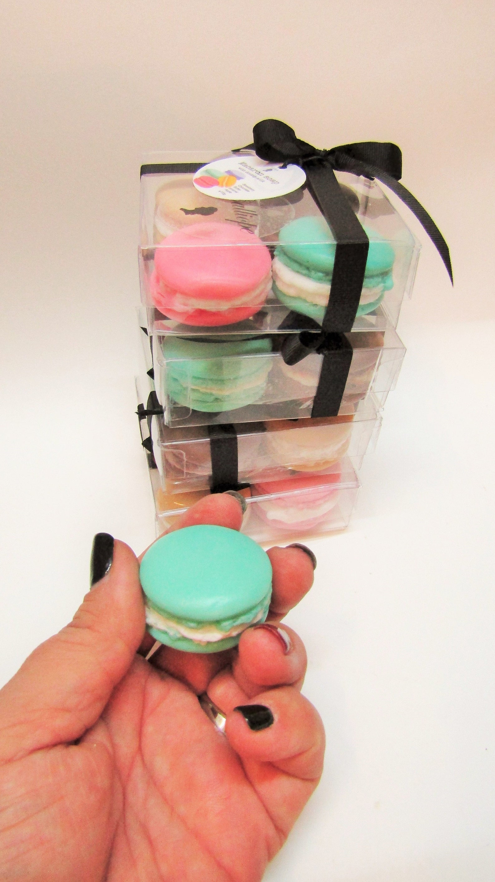 Macaron Soap Gift Box French Macaron Soap Set of 4 Cute Gift | Etsy