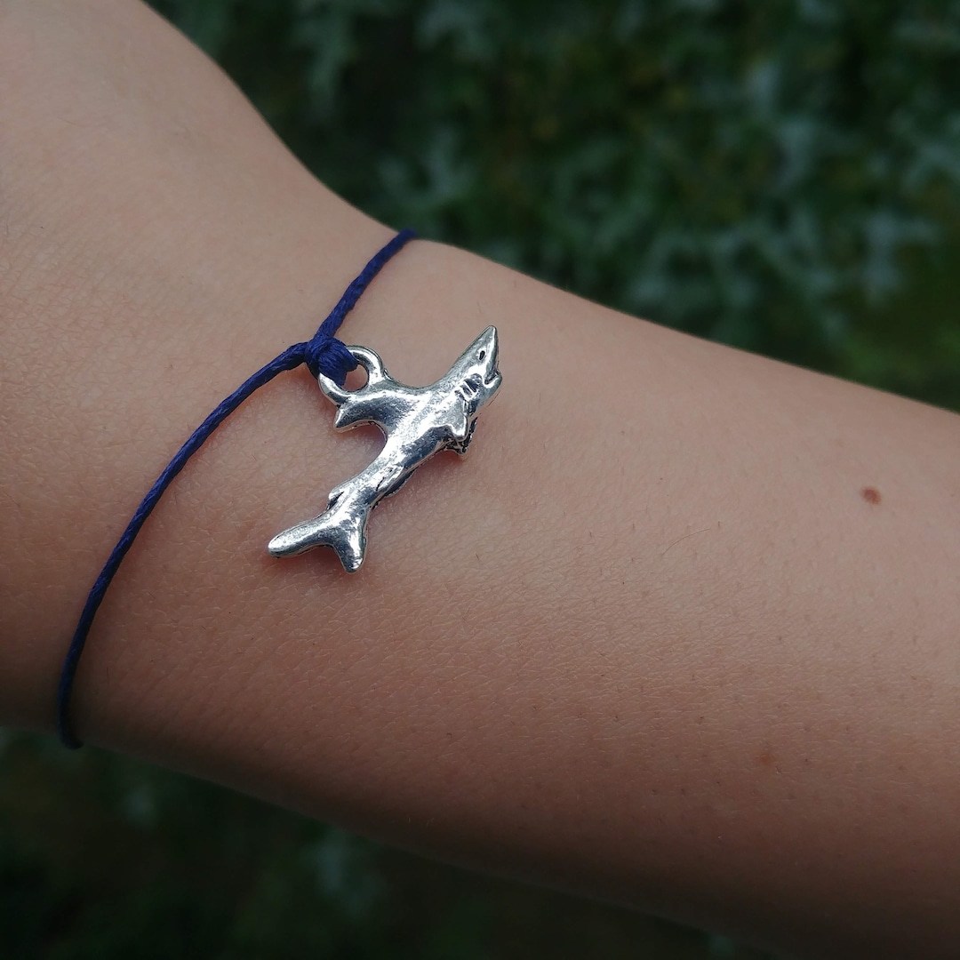 Shark Bracelet, Baby Shark, Shark Jewelry, Shark Wish Bracelet, Mom ...