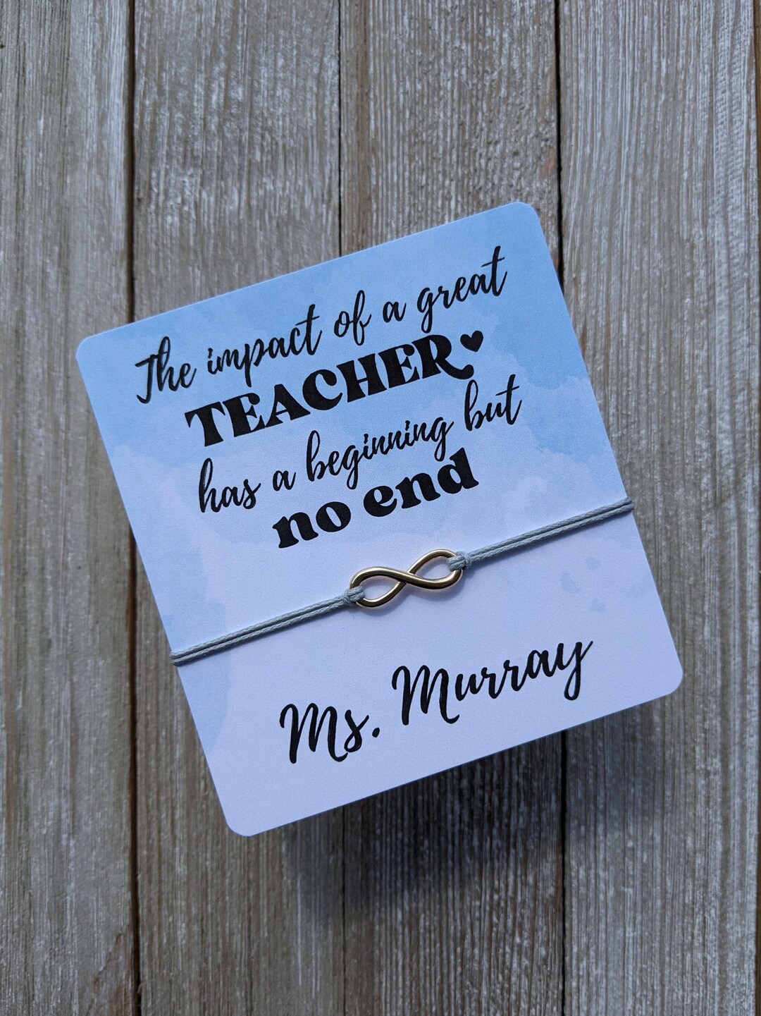 Personal Teacher Appreciation, Start of Year Teacher Gift, Custom ...