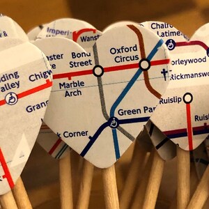 London Underground Map City Love Pegs | Etsy