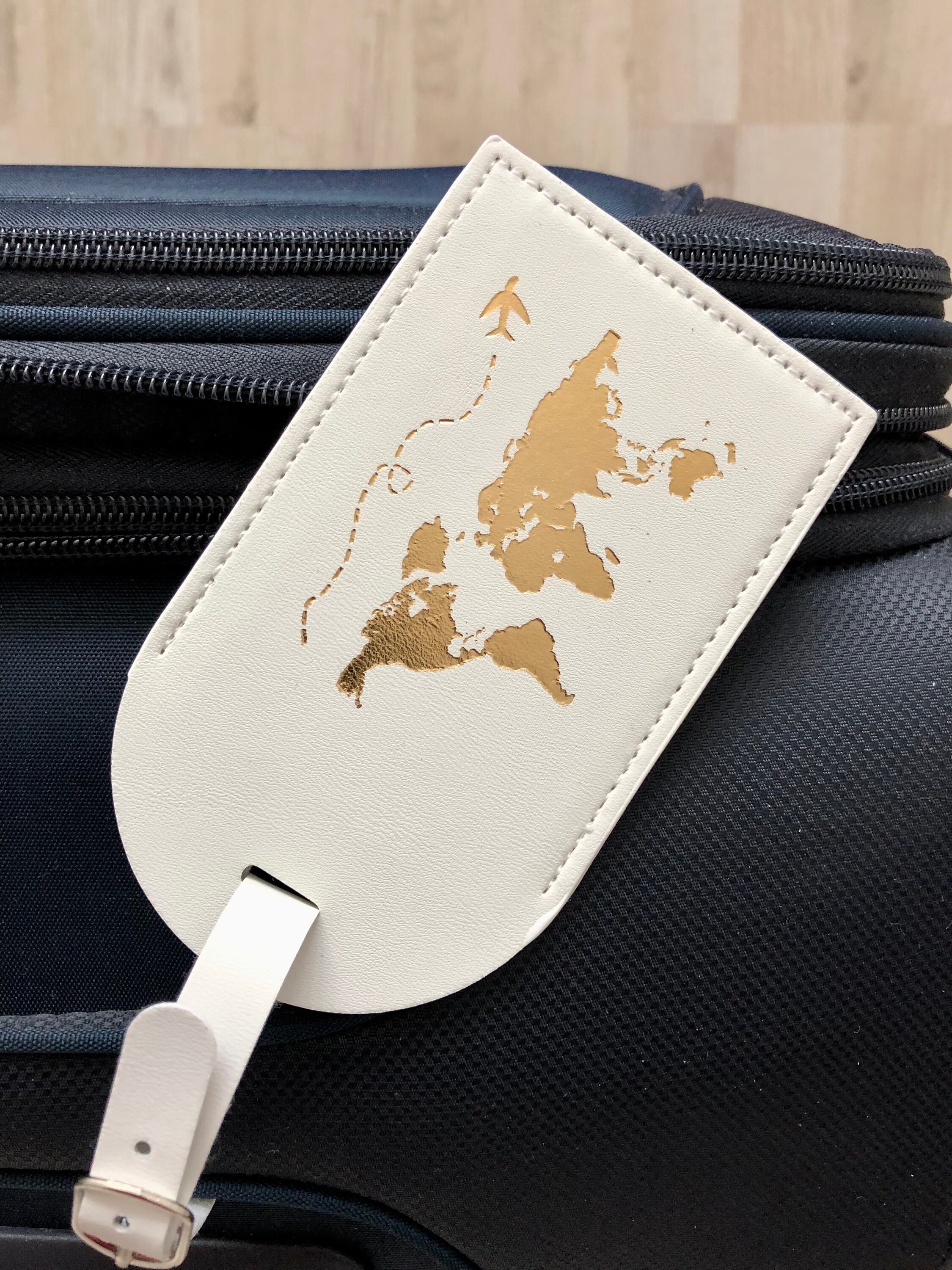 Map Luggage Tags PU - Etsy