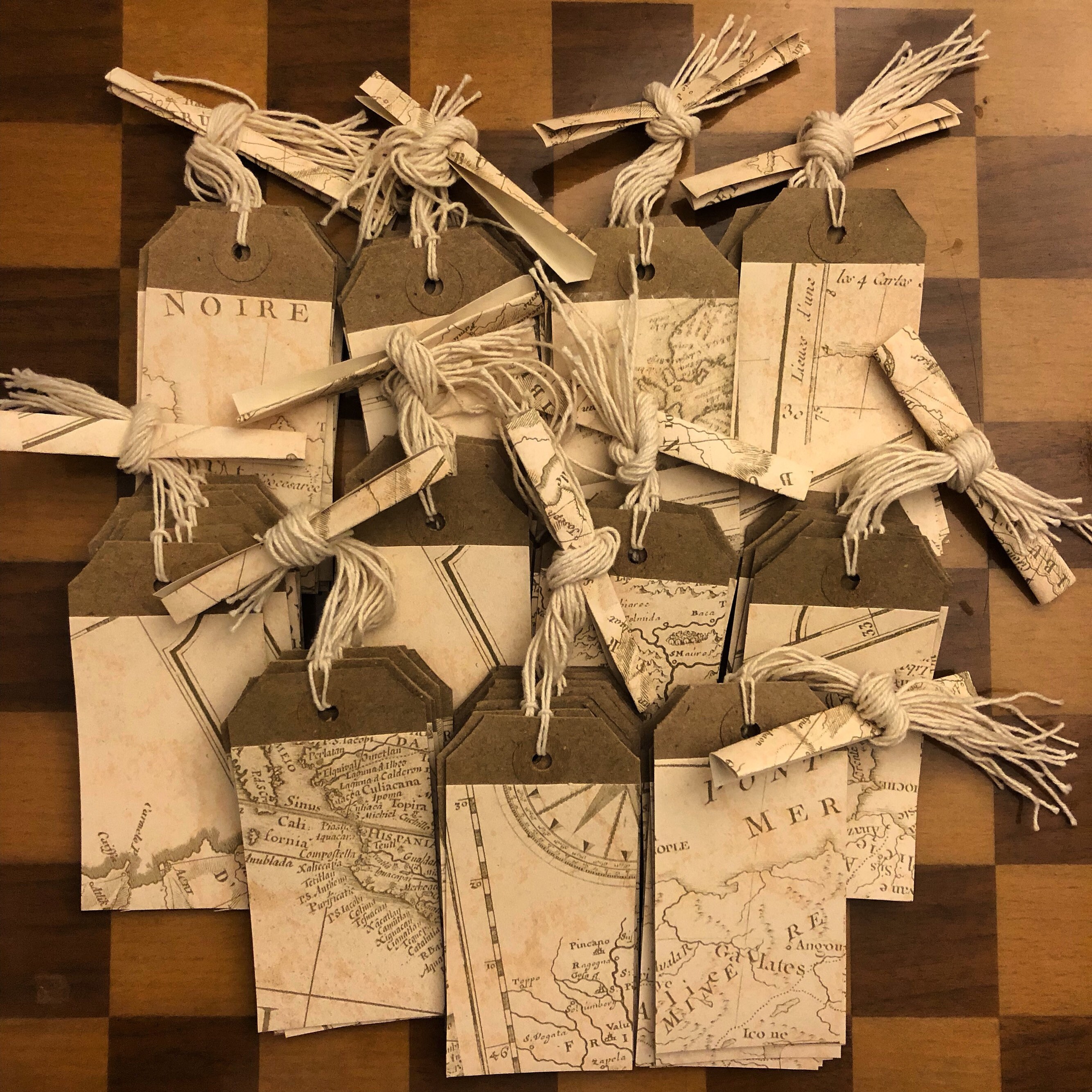 Vintage Map Gift/luggage Tags. Travel Themed. World Map. - Etsy