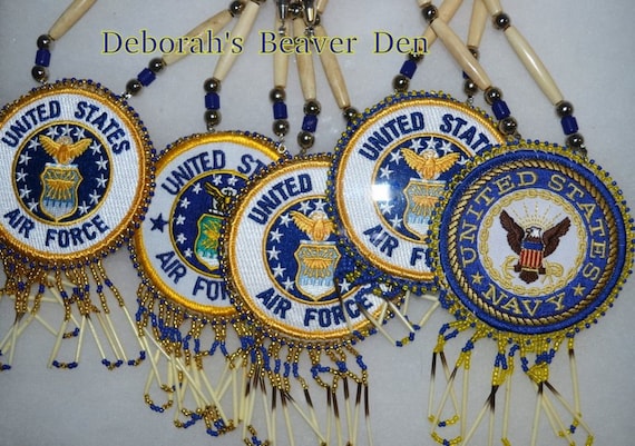 Military Branches Beaded Medallions | Etsy