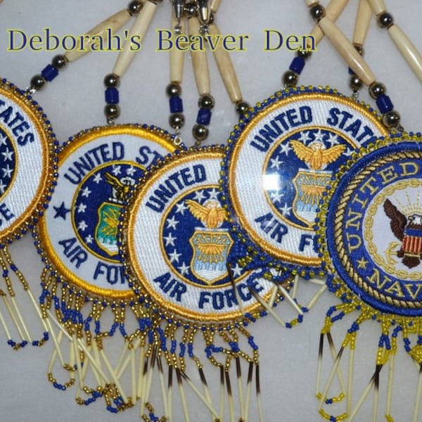 Beaded Medallion Military - Etsy