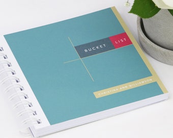 Personalised 'bucket' List Small Notebook | Etsy