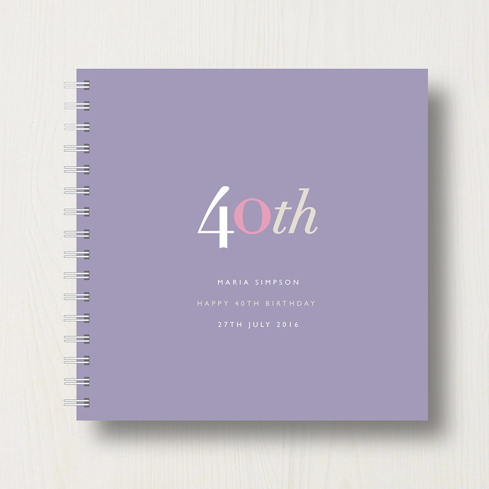 Personalised 40th Birthday Memories Book or Album - Etsy