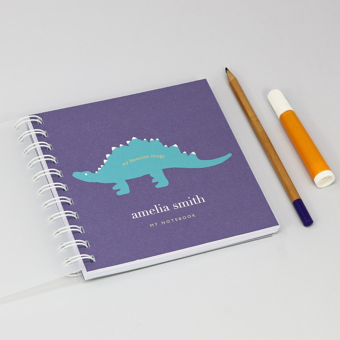Personalised Children's Dinosaur Small Notebook - Etsy
