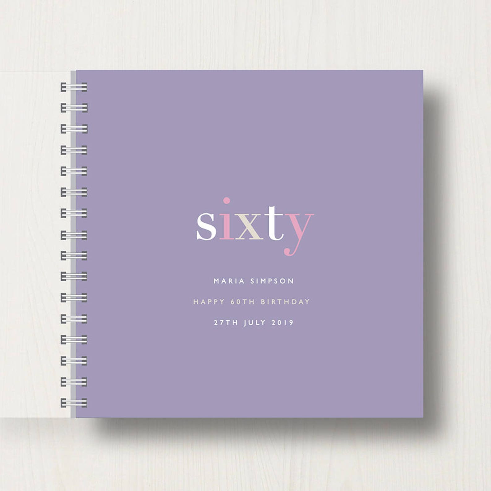 Personalised 60th Birthday Memory Book or Album - Etsy