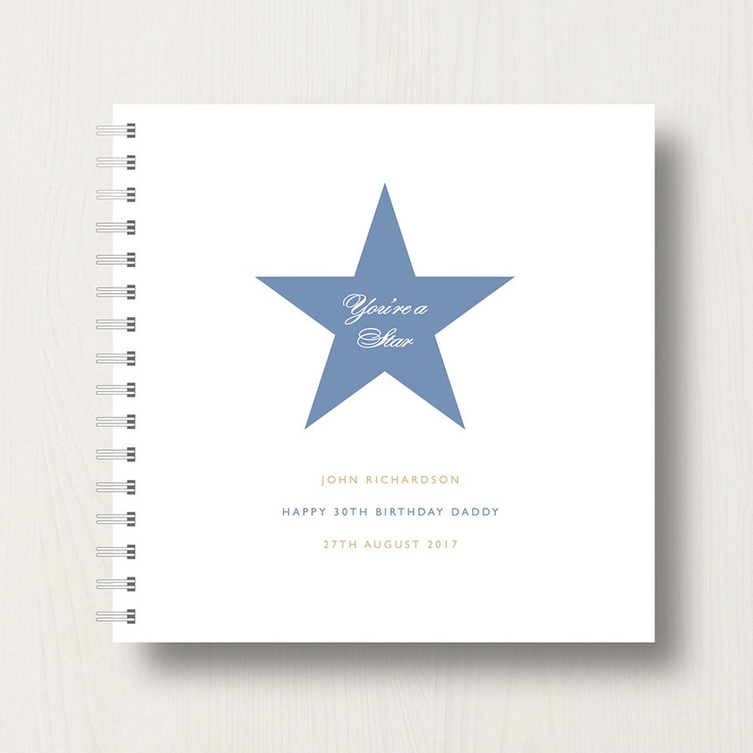 Personalised Special Dad Star Memory Book or Album - Etsy