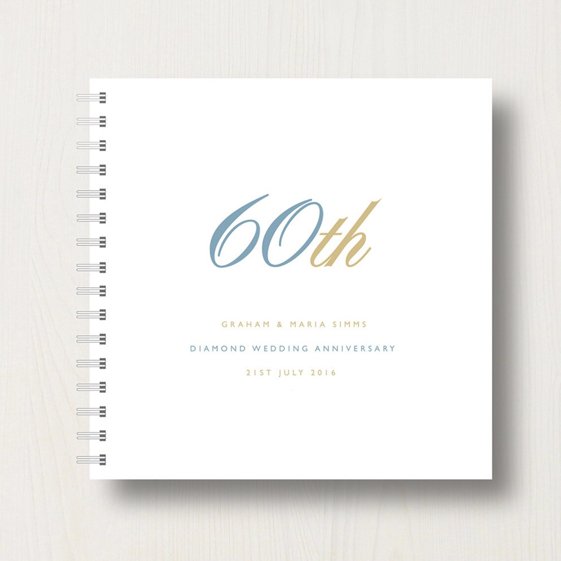 Personalised 60th Diamond Anniversary Book or Album - Etsy