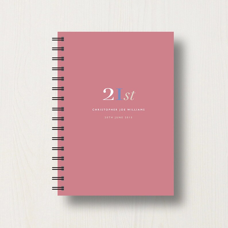 Personalised 21st Journal or Notebook - Etsy Australia
