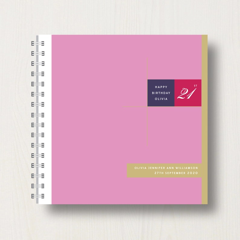 Personalised 21st Birthday Memory Book - Etsy