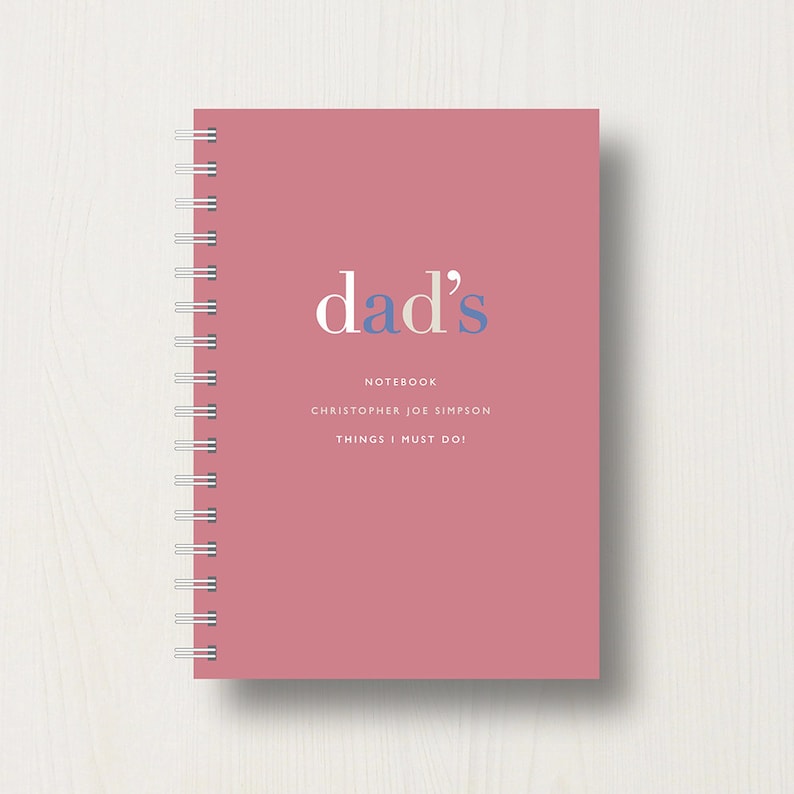 Personalised Dad's Journal or Notebook - Etsy