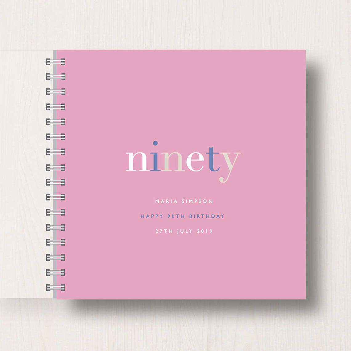 Personalised 90th Birthday Memory Book or Album - Etsy UK
