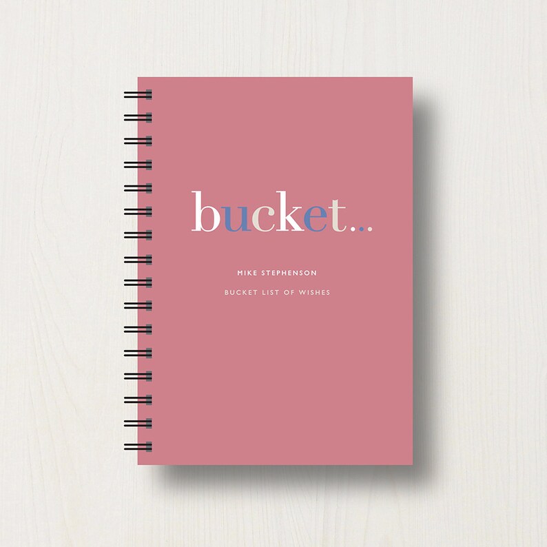 Personalised Bucket List Journal or Notebook - Etsy