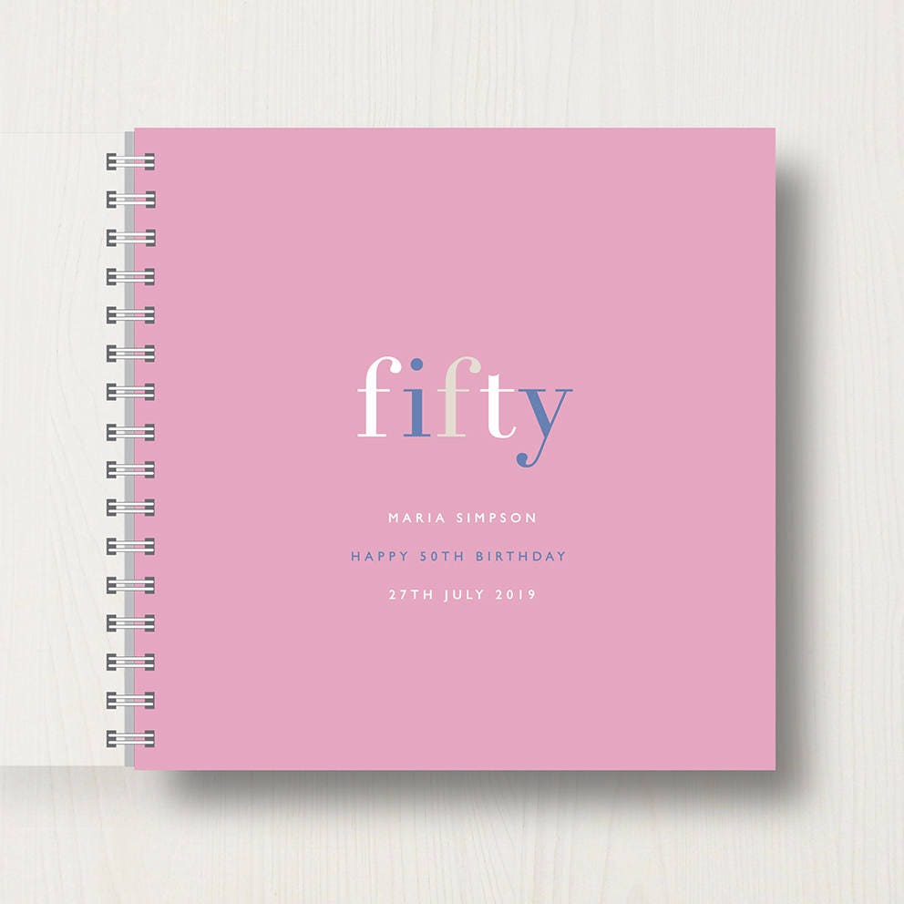 Personalised 50th Birthday Memory Book or Album - Etsy