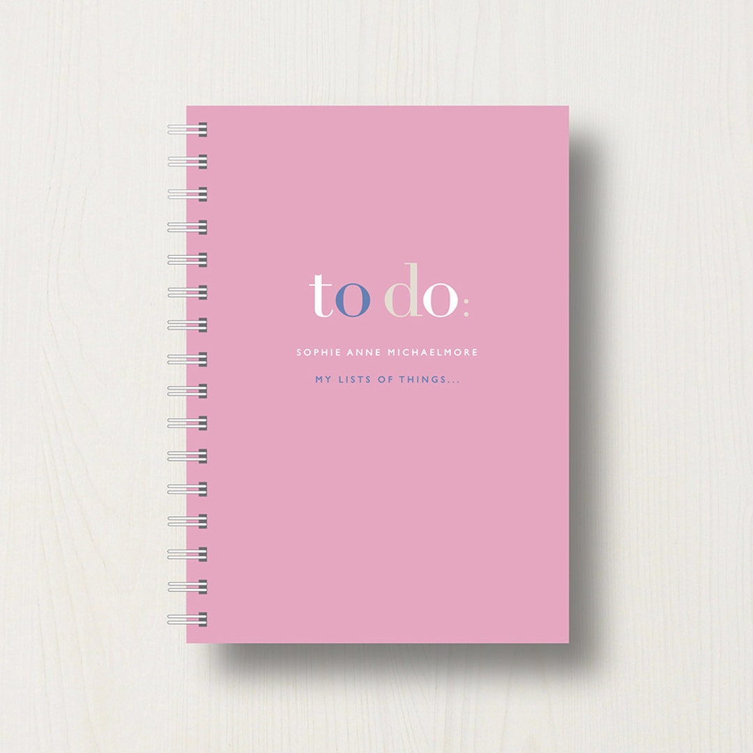 Personalised to Do List Journal or Notebook - Etsy