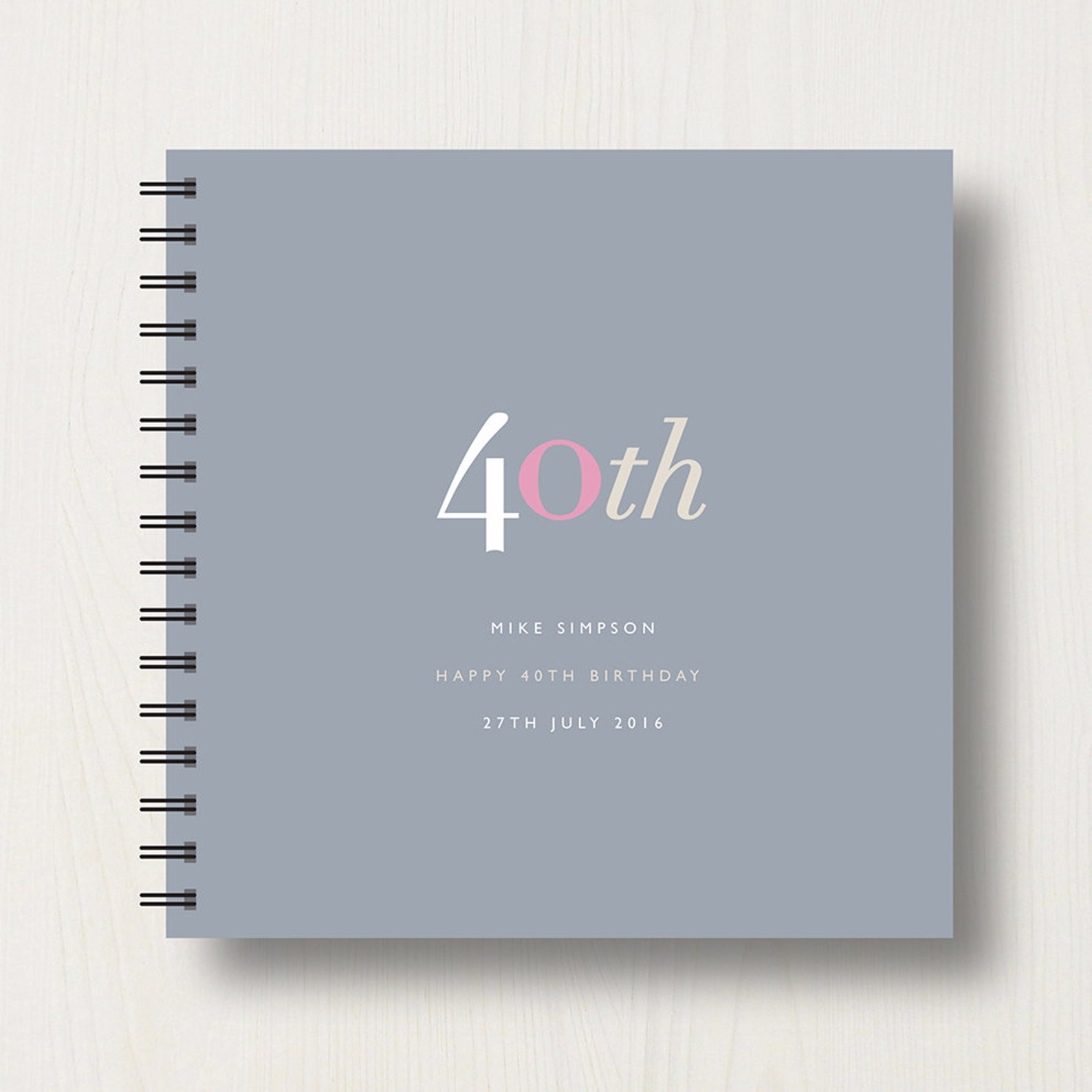Personalised 40th Birthday Memories Book or Album - Etsy