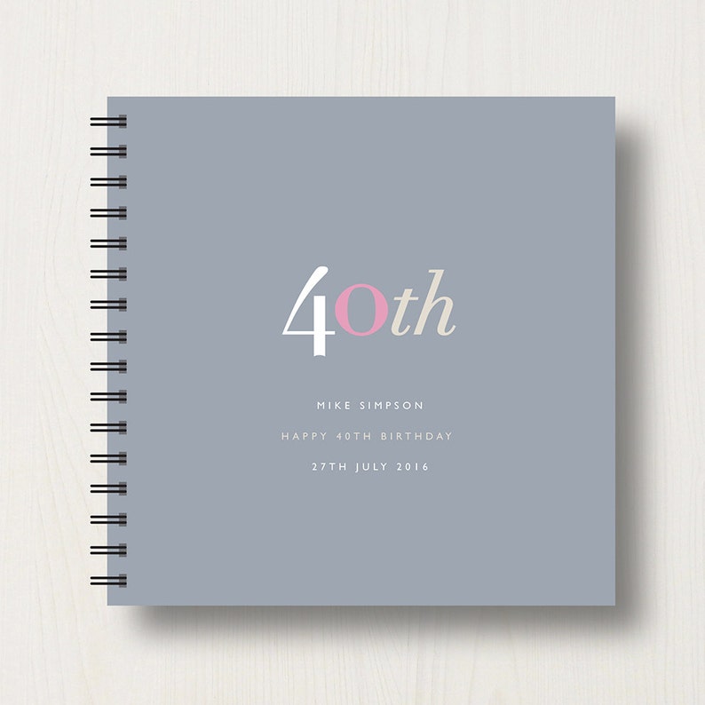 Personalised 40th Birthday Memories Book or Album - Etsy