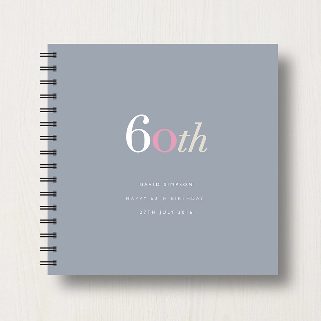 Personalised 60th Birthday Memories Book or Album - Etsy
