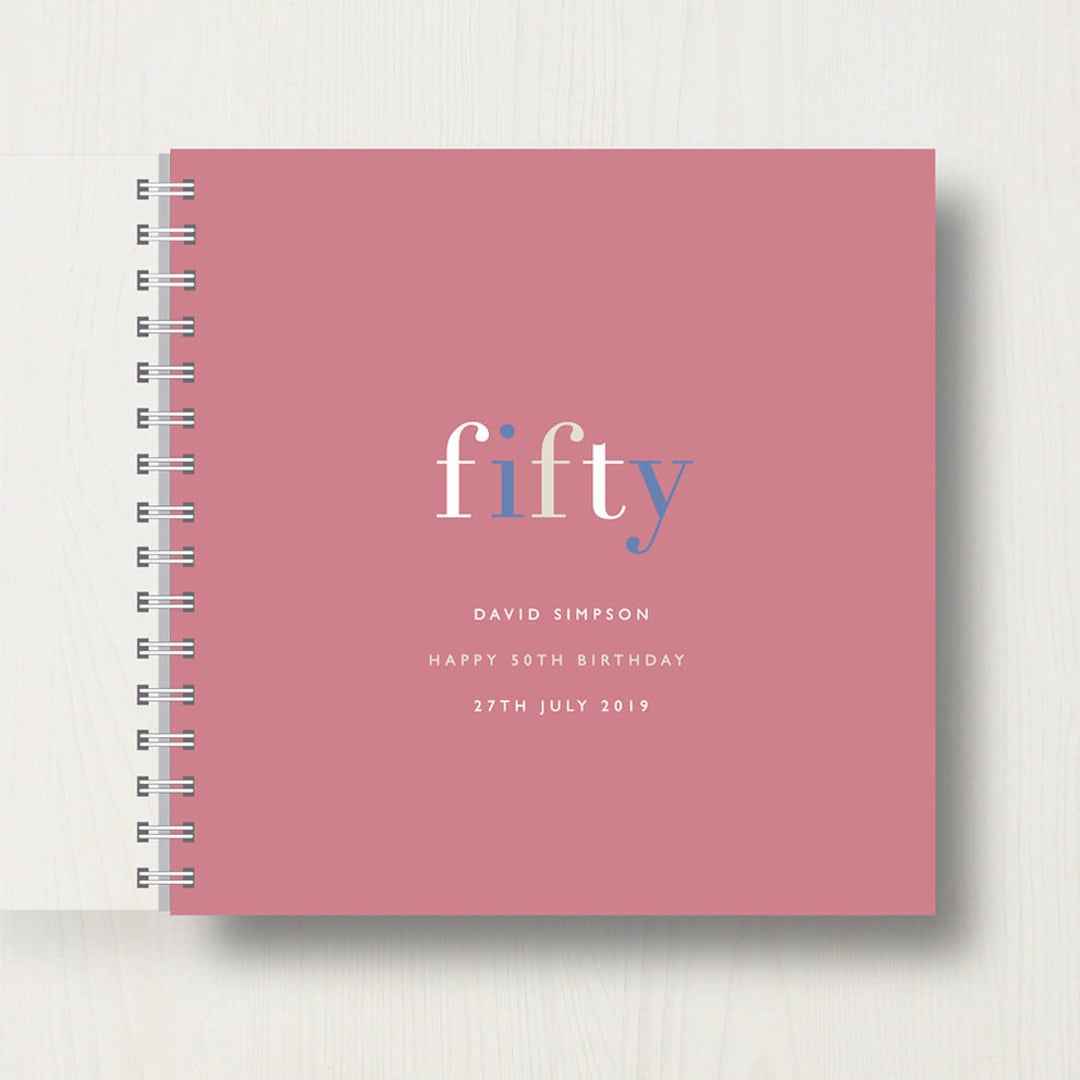 Personalised 50th Birthday Memory Book or Album - Etsy