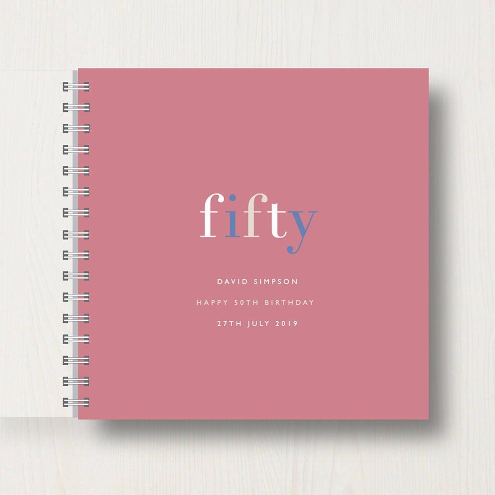 Personalised 50th Birthday Memory Book or Album - Etsy