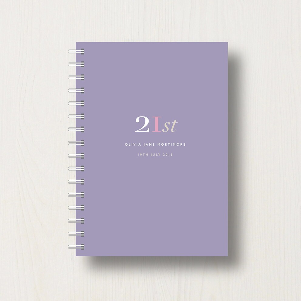 Personalised 21st Journal or Notebook - Etsy Australia