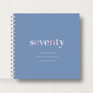 Personalised 70th Birthday Memory Book or Album - Etsy