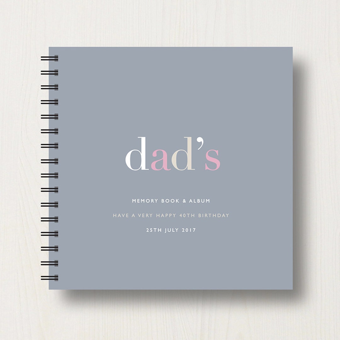 Personalised Dad Memory Book or Album - Etsy