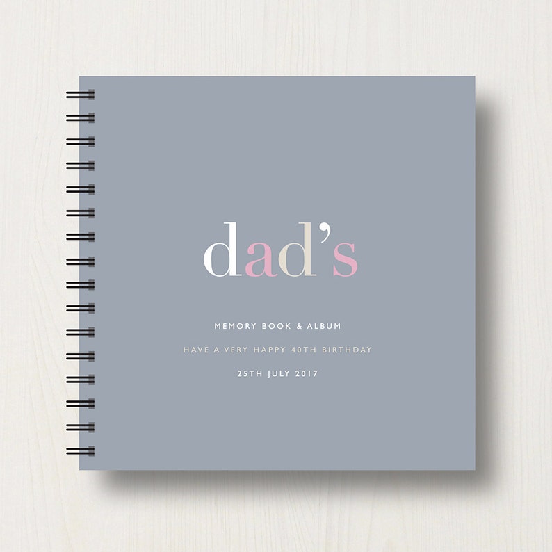 Personalised Dad Memory Book or Album - Etsy