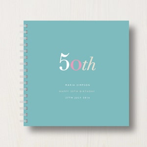 Personalised 50th Birthday Memories Book or Album - Etsy