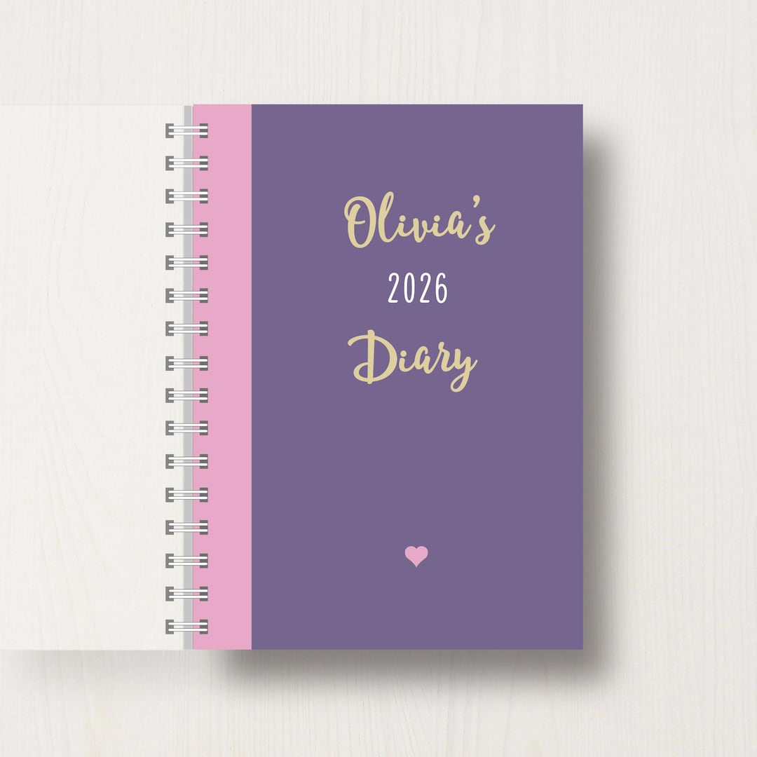 Personalised 2026 Diary With Name - Etsy