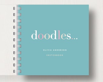 Personalised Pocket Doodles and Sketches Notebook - Etsy