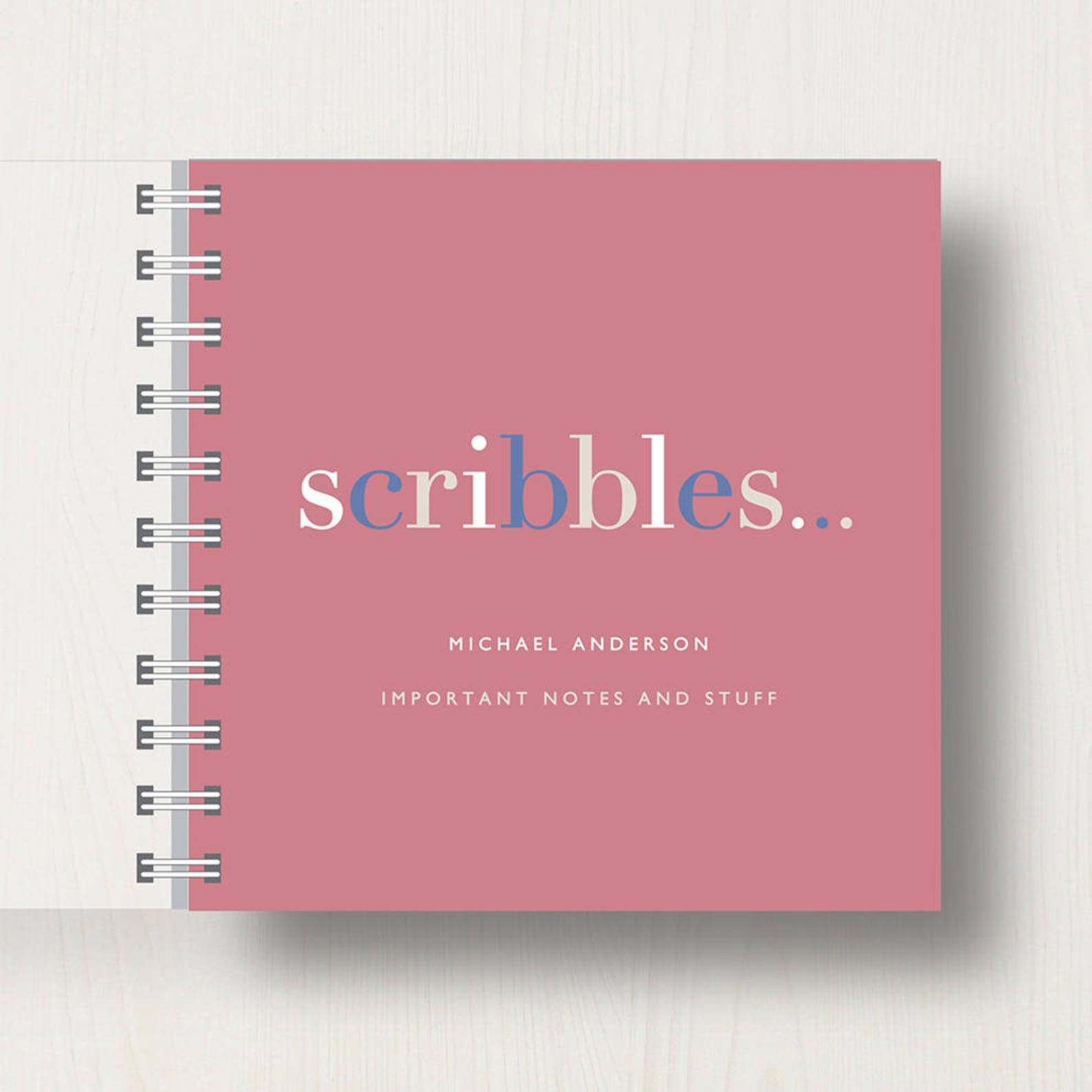 Personalised 'scribbles' Small Notebook - Etsy