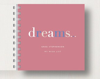 Personalised 'bucket' List Small Notebook | Etsy