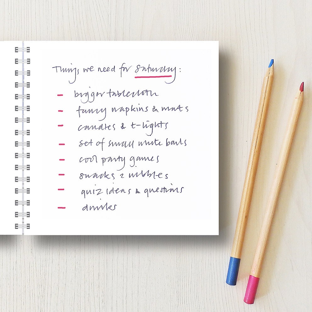 Personalised 'bucket' List Small Notebook - Etsy