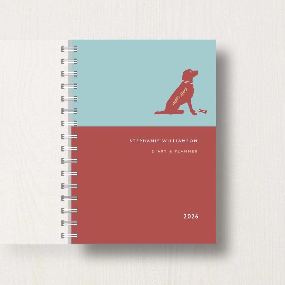 Personalised 2026 Diary for Dog Lovers - Etsy