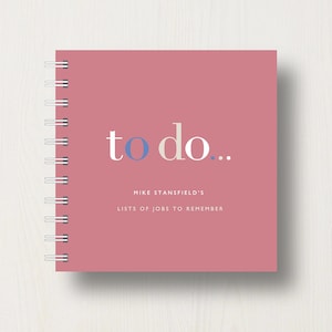 Personalised 'to Do' Lists Small Notebook - Etsy