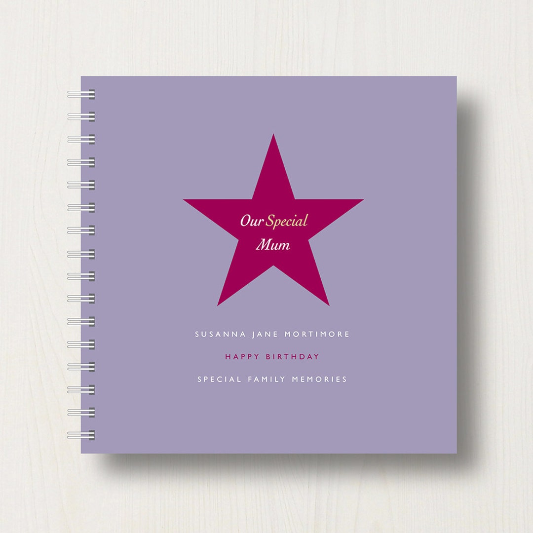 Personalised Special Mum Star Memory Book or Album - Etsy