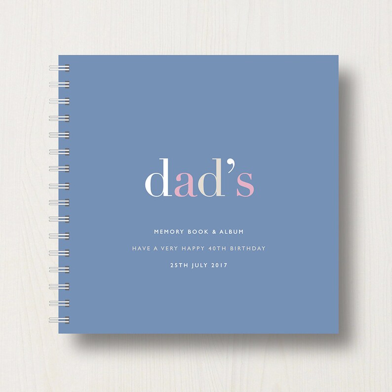 Personalised Dad Memory Book or Album - Etsy