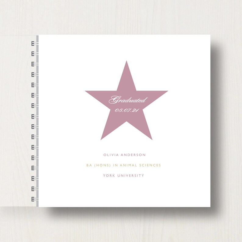 Personalised Graduation Memories Book or Album - Etsy UK