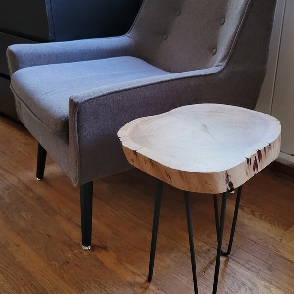 Live Edge End Table - Etsy