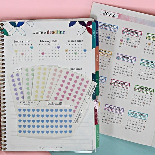 TRANSPARENT DOTS Frosted Clear Colorful Pastel Mini Date - Etsy