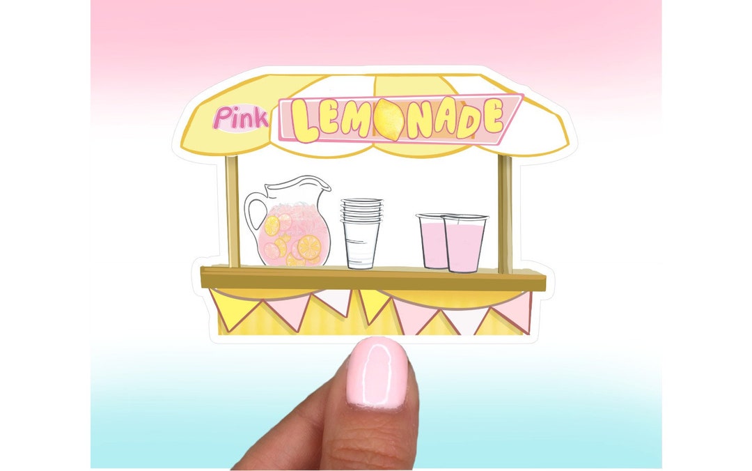 PINK LEMONADE STAND || Vinyl Sticker Decal, Gift, Perfect for Planners ...