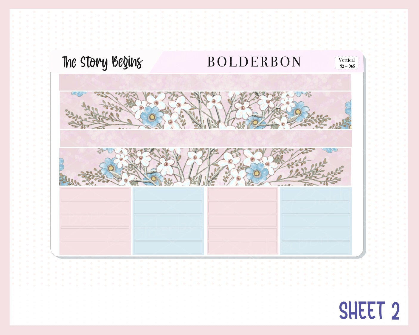 THE STORY BEGINS || 7x9 Vertical Planner Sticker Kit - Etsy