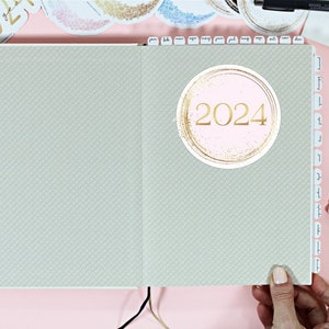2024 CIRCLE STICKER Vinyl, Decal, Laptop, Planner Sticker, Hobonichi ...